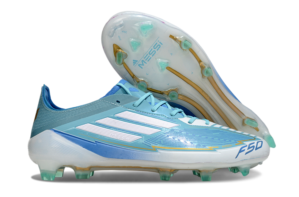 F50 Elite Fg Laced Blue Ice Messi Cleat Elite